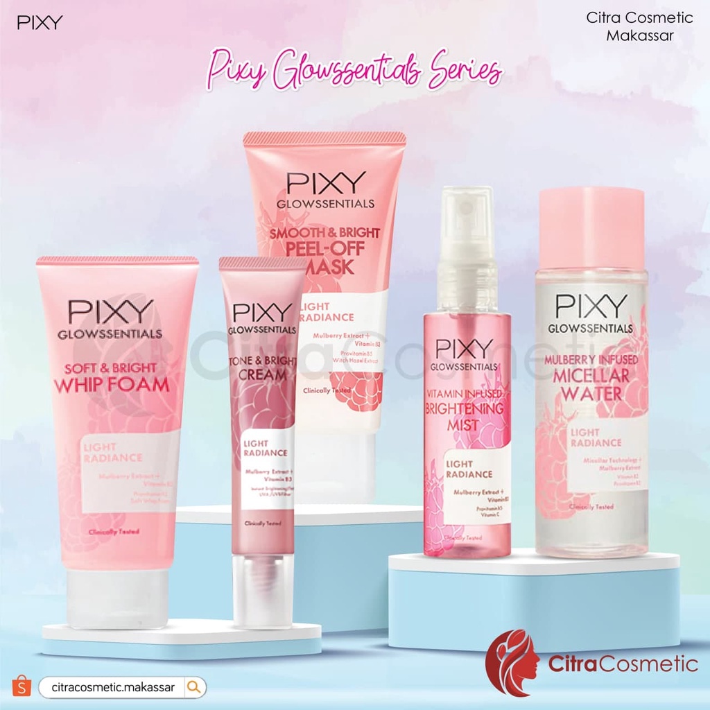 Jual ️CitraCosmetic ️ Pixy Glowssentials Series Soft & Bright Whip Foam ...