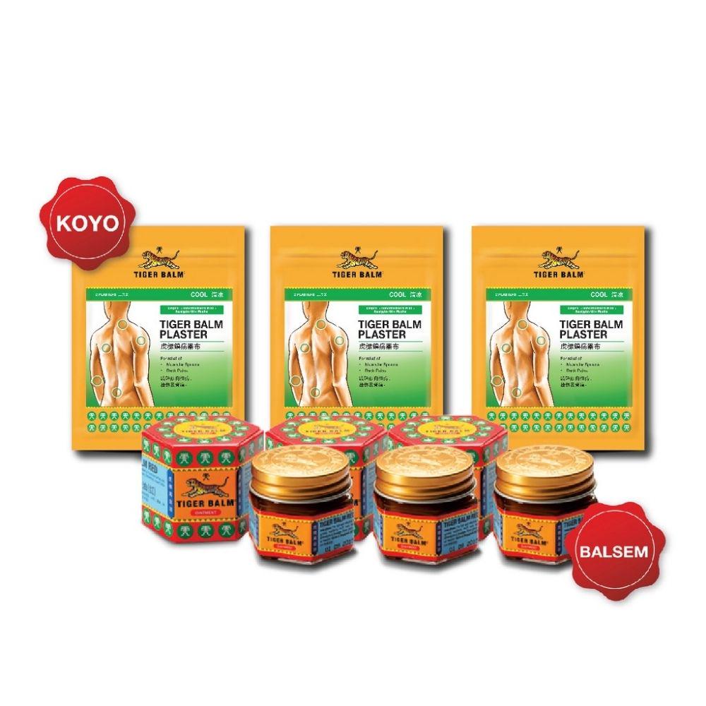 Jual Tiger Balm 3 Balsem Merah & 3 Plaster Cool | Shopee Indonesia