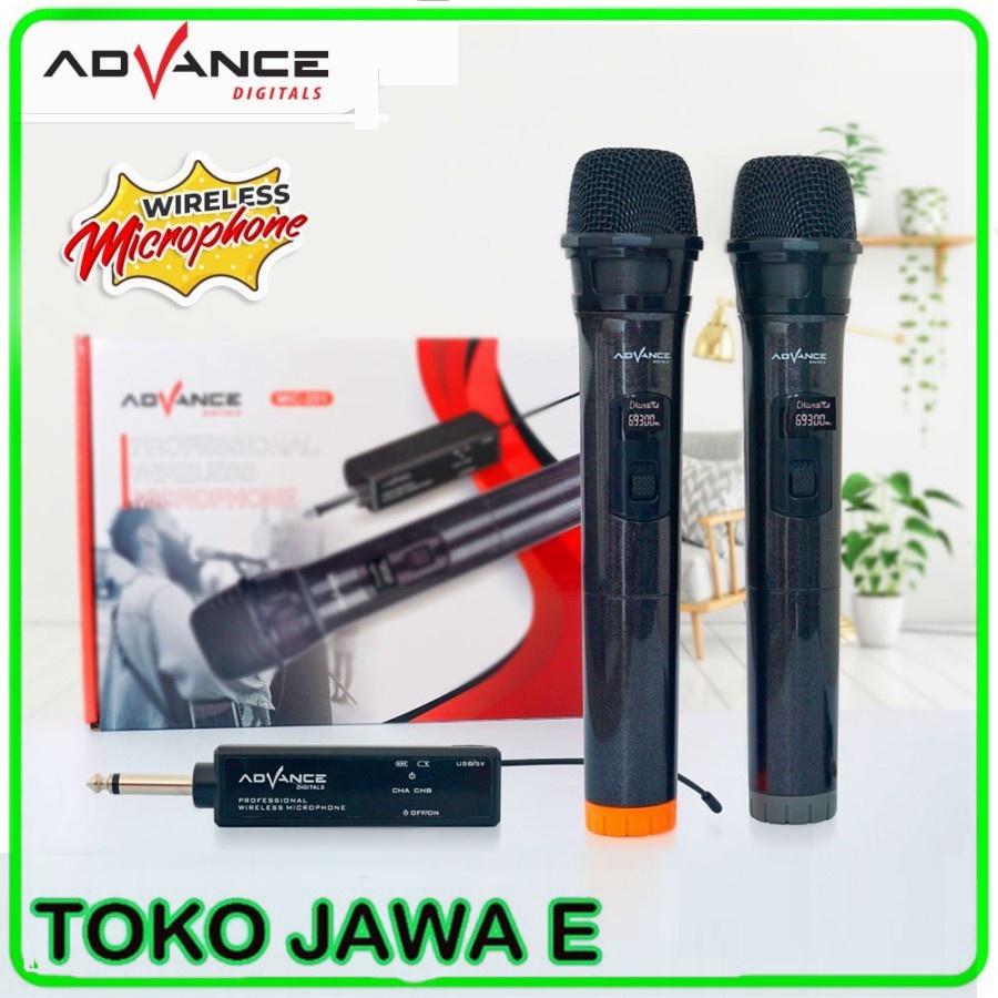 Jual Mic Werles Advance MIC 201 - Advance Mic Karaoke Profesional isi 2 ...