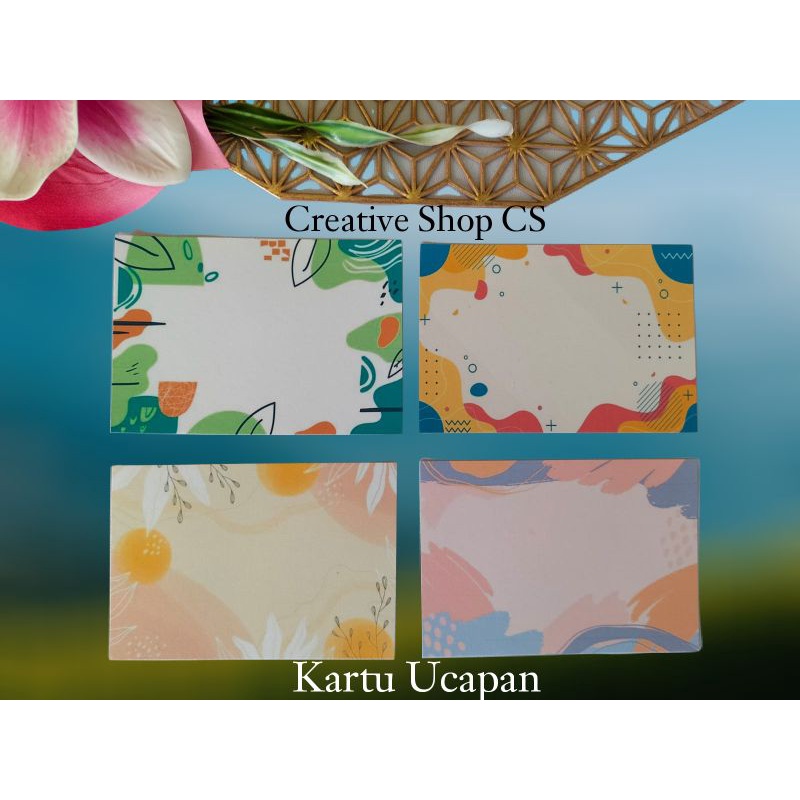 Jual PART. 4 / KARTU UCAPAN POLOS / GIFT CARD BLANK / GREETING CARD ...