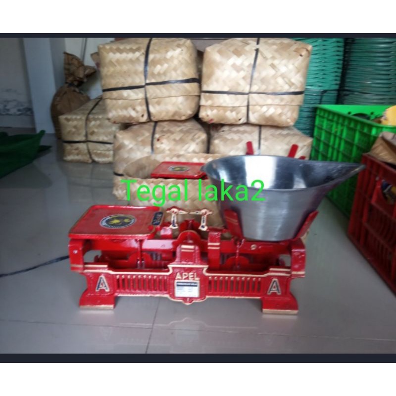 Jual Timbangan bebek/kodok/Tembor + set bandul+Peking kayu | Shopee ...