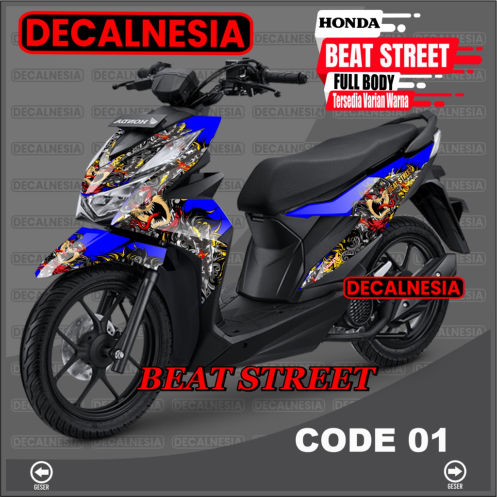 Jual Decal Beat Street New 2021 2022 2023 Full Body Stiker Motor Racing ...