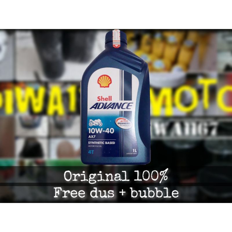 Jual Oli Motor 4 Tak SHELL AX7 10W 40, 1 Liter | Shopee Indonesia
