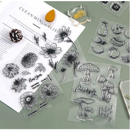 Jual Clear Stamp (Stempel Transparan/Bening - Mixed Thema G01 | Shopee ...