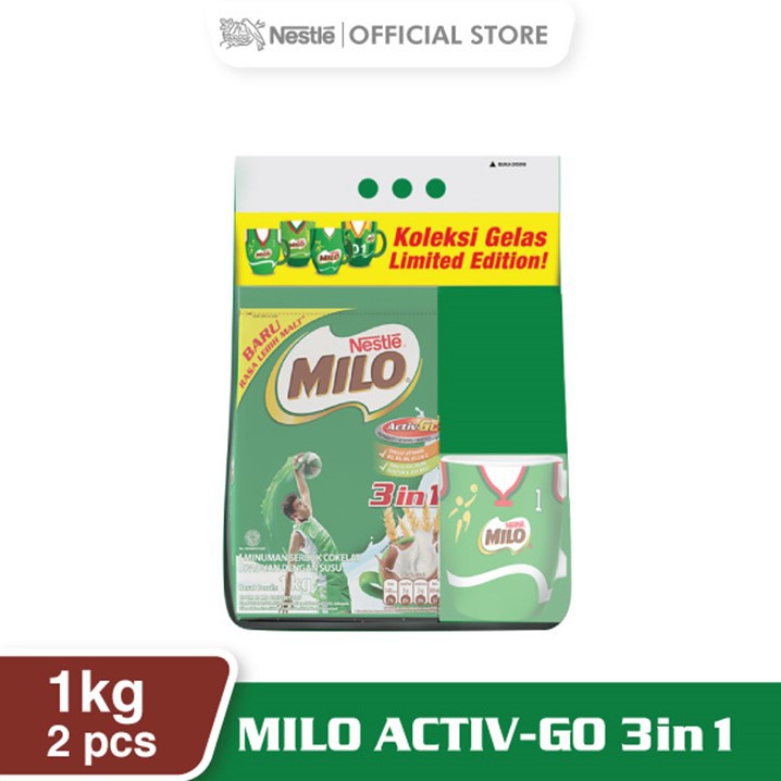 Jual Milo Activ-Go 3in1 2 x 1kg | Shopee Indonesia