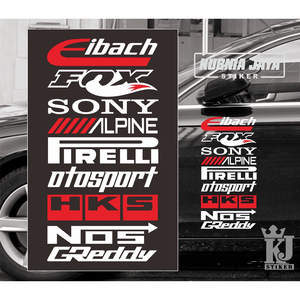 Jual STIKER MOBIL CUTTING STIKER SPONSOR RACING KODE 01 | Shopee Indonesia
