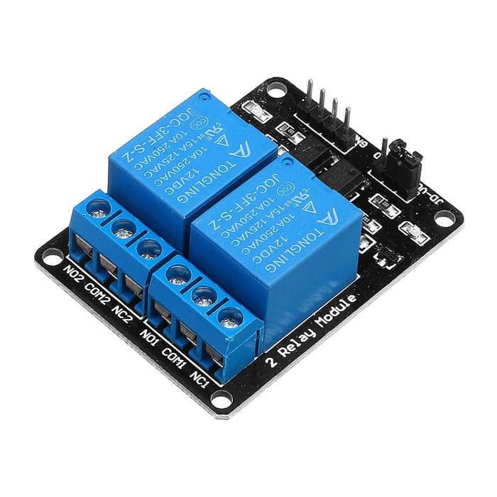 Jual Relay Module 12 Volt 2 Channel 12v with optocoupler for arduino ...