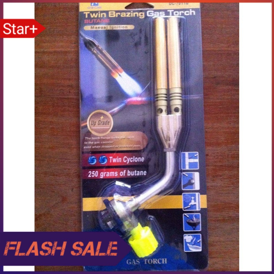 Jual Gas torch gas torch double brazing twin brazing gas torch | Shopee ...