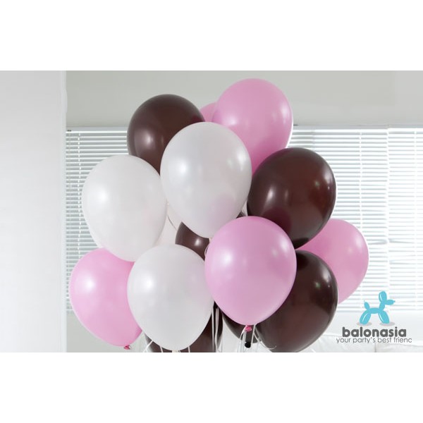 Jual Balon Latex Metalik Mix 30 pcs (pink, coklat, putih) | Shopee ...