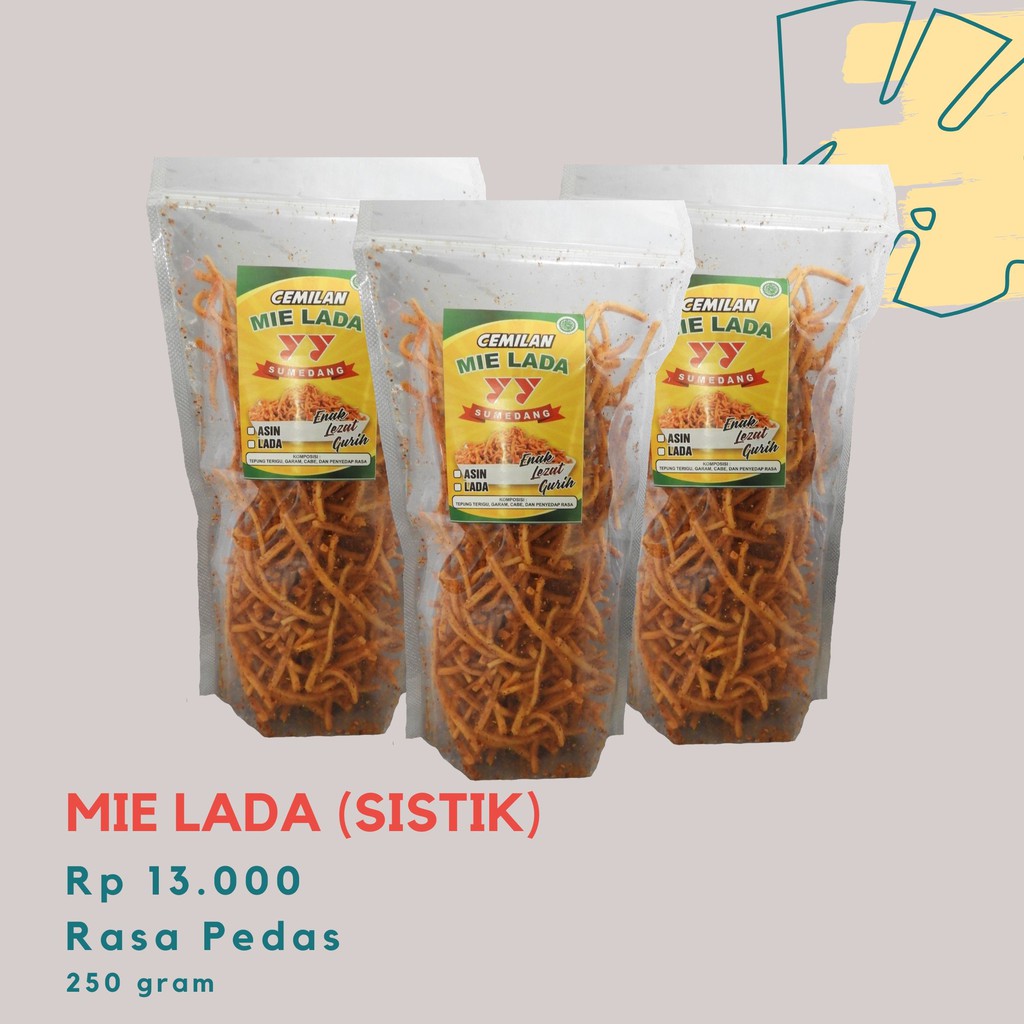 Jual Mie Lada (Sistik) Rasa Pedas 250 gram | Shopee Indonesia