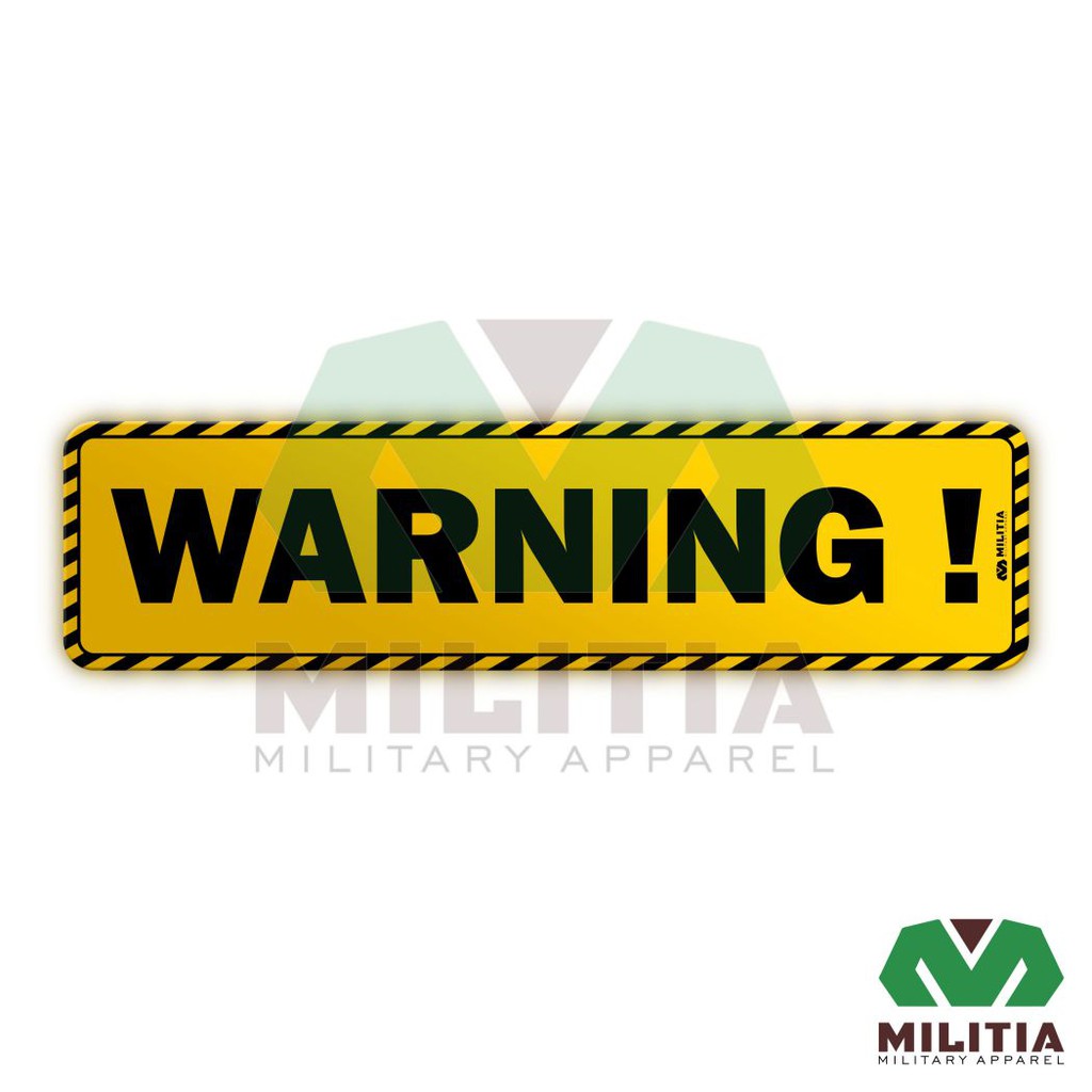 Jual Stiker Vynil WARNING - Kuning | Shopee Indonesia