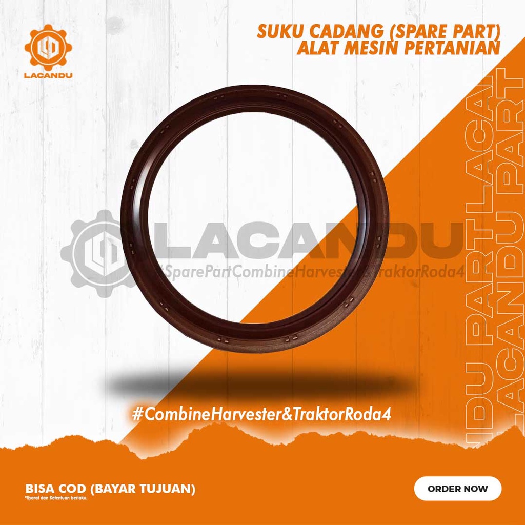 Jual K SEAL CRANKSHAFT BESAR ORIGINAL KUBOTA 16433-04460 UNTUK COMBINE ...