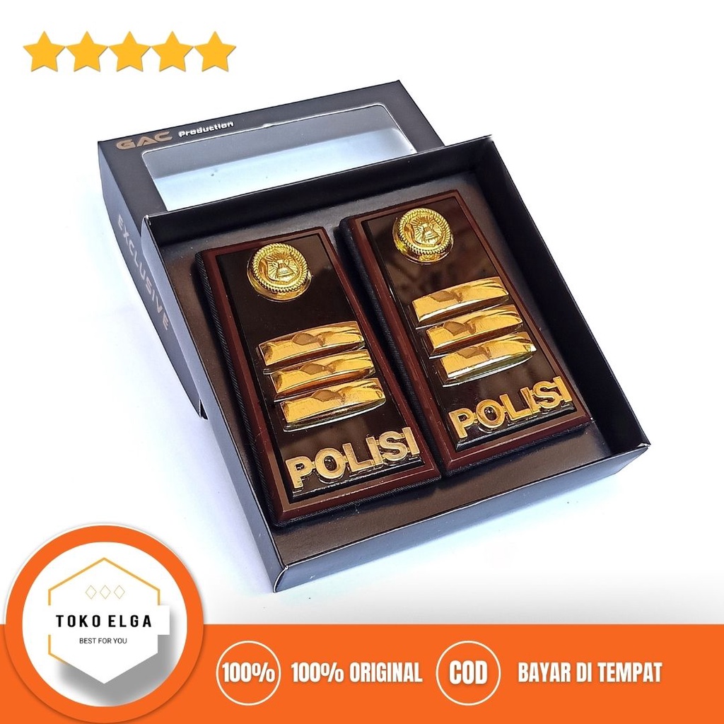 Jual Pangkat Polri PDH AKP Full Acrylic Pangkat Polisi AKP Acrylic ...