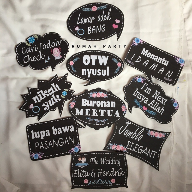 Jual Photo props / property photobooth a4 (besar) | Shopee Indonesia