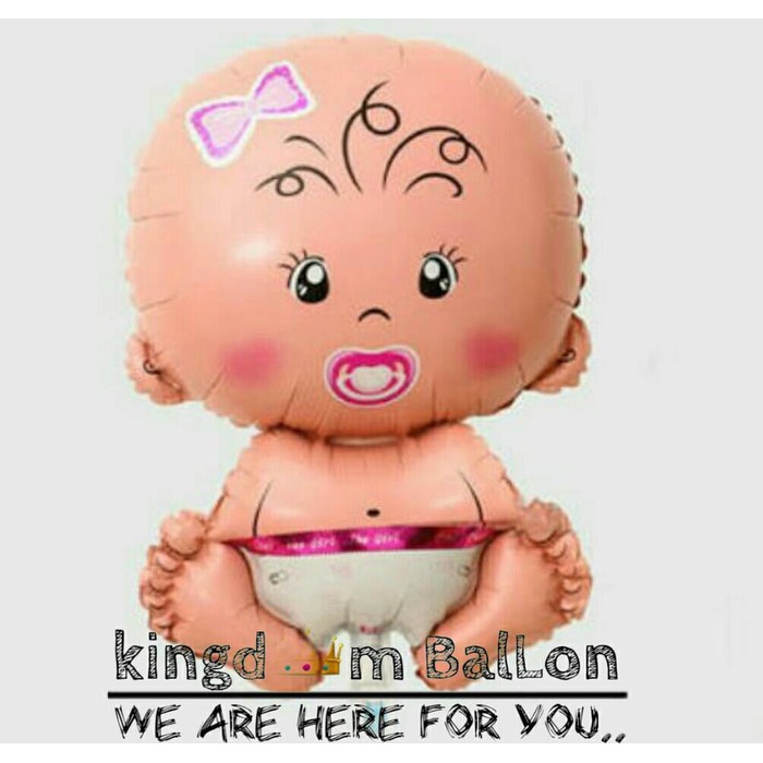 Jual Balon Foil Baby Girl / Balon Karakter Baby Girl / Balon Baby ...