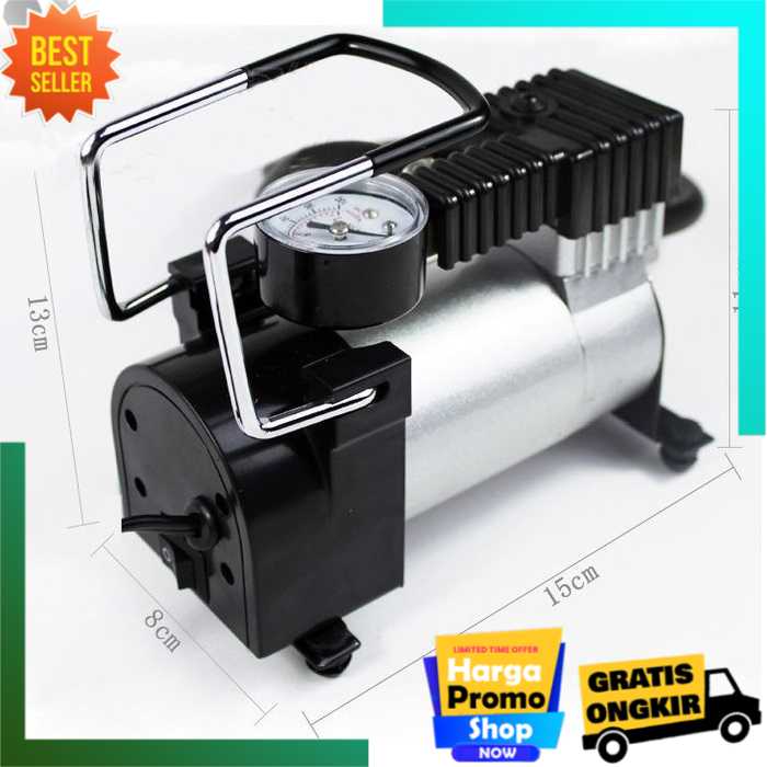 Jual Kompresor Angin Mini Heavy Duty Air Compressor DC 12V 150 PSI ...