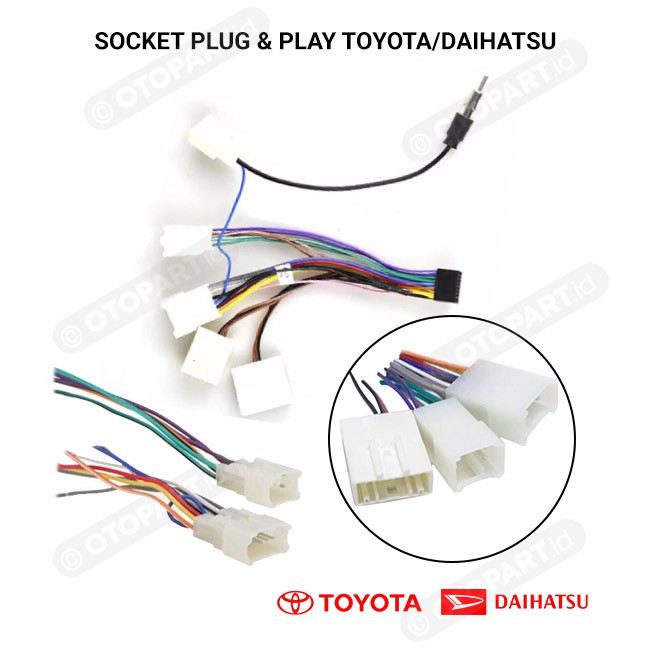 Jual Socket Head Unit TOYOTA Plug And Play | Shopee Indonesia
