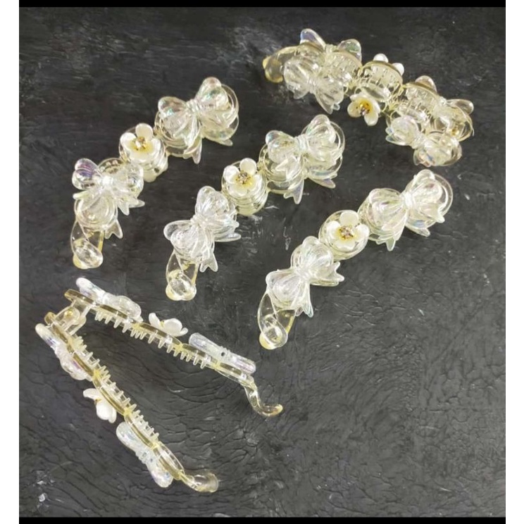 Jual Jepit Rambut Pisang model Pita Dan Bunga | Shopee Indonesia