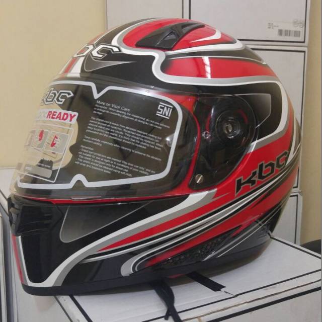 Jual Helm KBC full face motif red ORIGINAL 100% | Shopee Indonesia