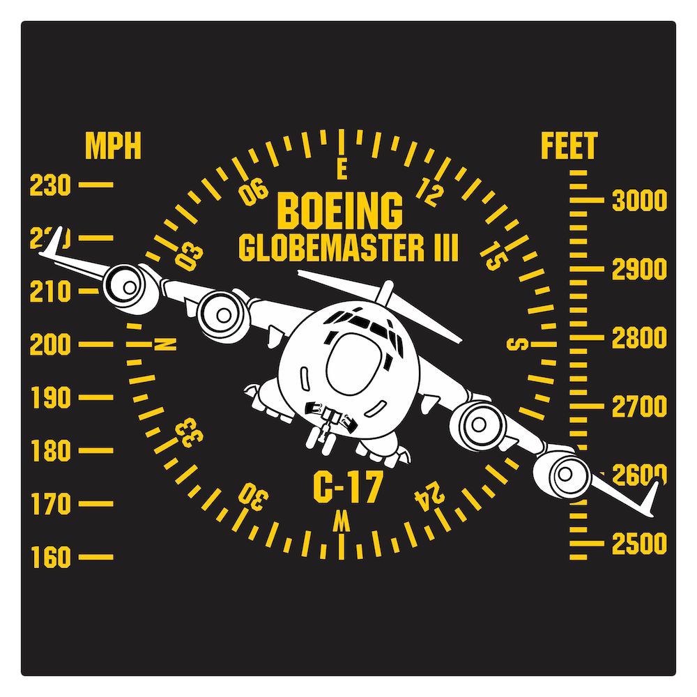 Jual C-17 Globemaster III Military Transport Aircraft Compass & HUD ...