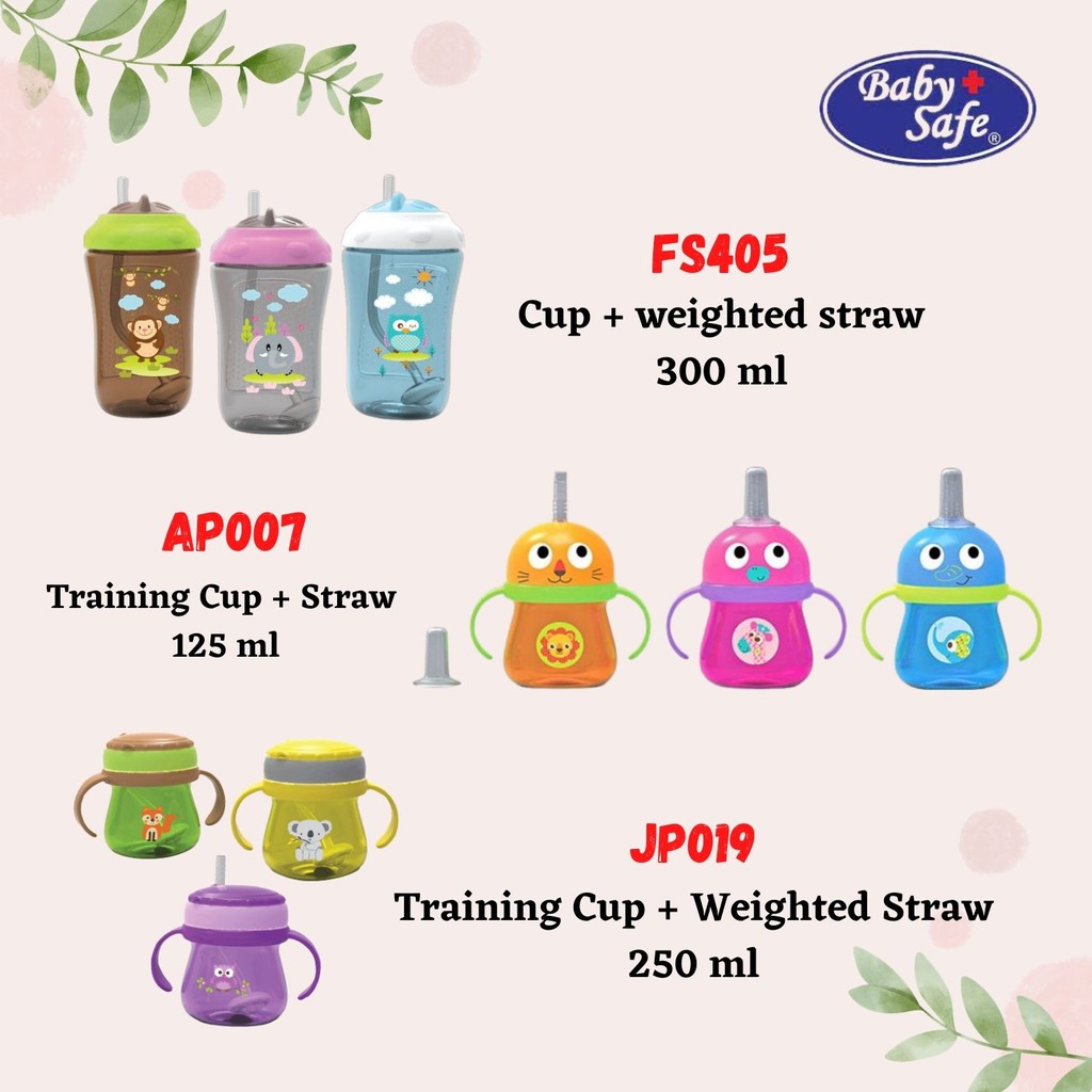 Jual Botol Minum Anak Dengan Sedotan TRAINING CUP WITH WEIGHTED STRAW AP007 JP019 FS405 BABY ...