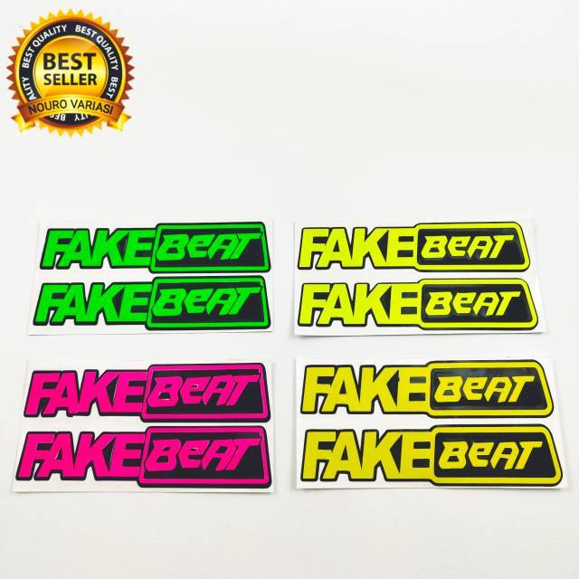 Jual stiker cutting honda FAKE BEAT fakebeat thailand isi 2stiker ...