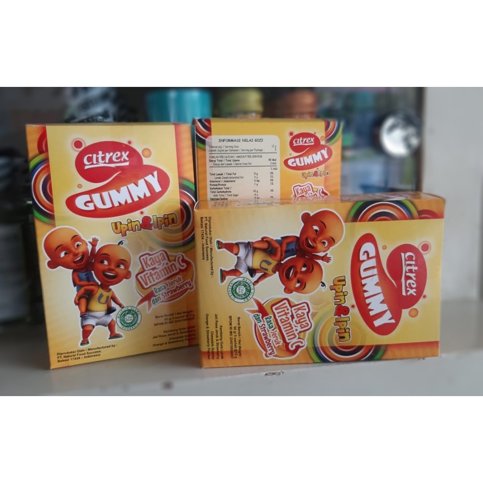 Jual Citrex Gummy Vitamin C Upin & Ipin, ORIGINAL 100% | Shopee Indonesia