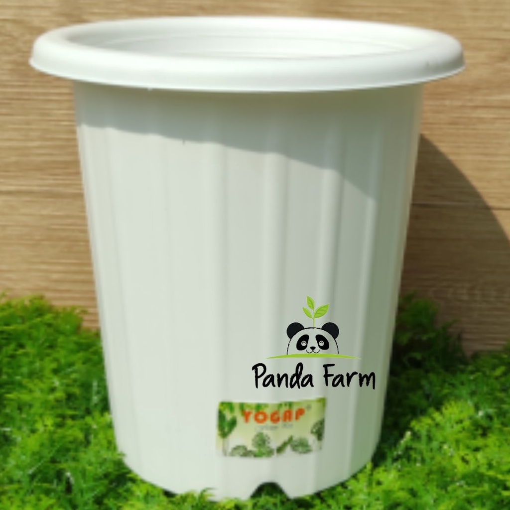 Jual POT Bunga Tingggi Yogap No 18 - Putih Tebal Berkualitas Diameter ...