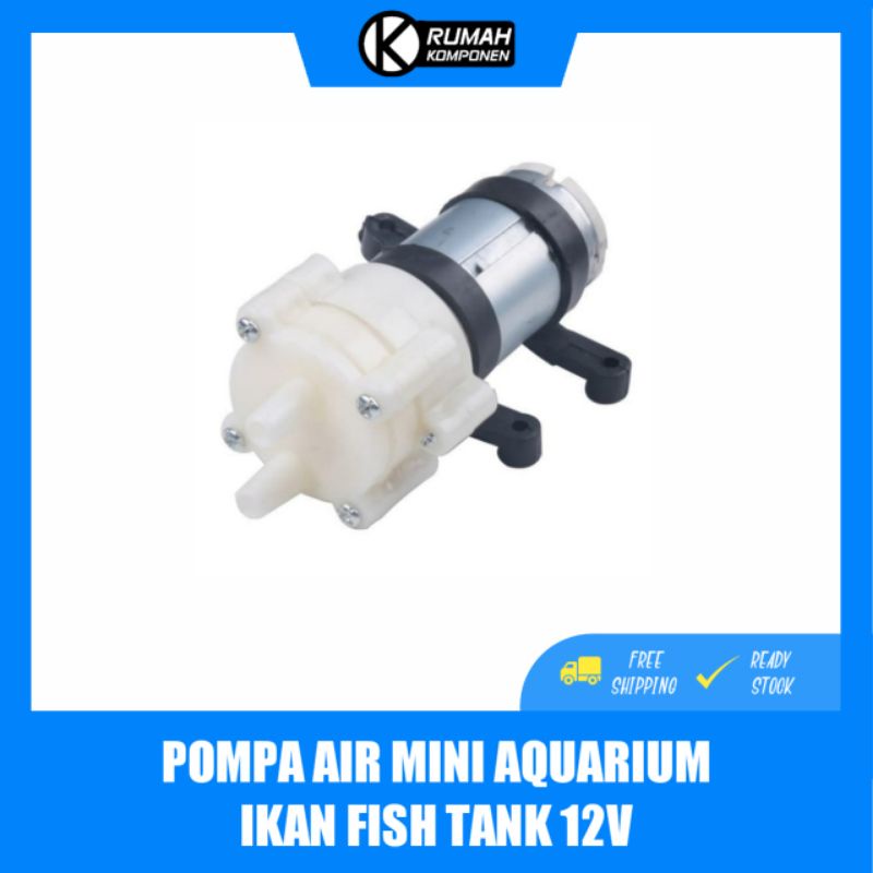 Jual Pompa air mini aquarium ikan fish tank 12V mini pump 12 volt ...