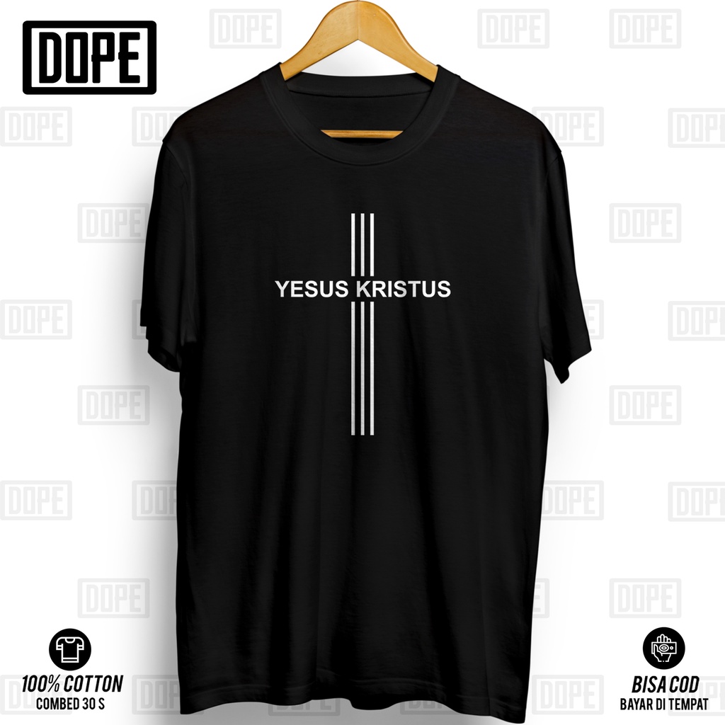 Jual Kaos Rohani Salib Yesus Kristus Cross Jesus Kristen Baju Gereja ...