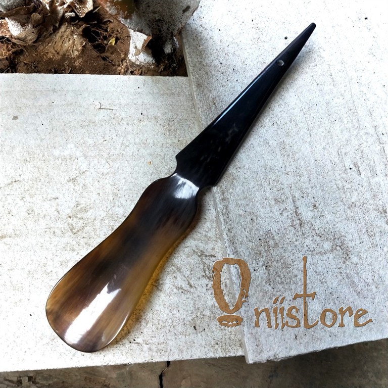 Jual sendok sepatu tanduk asli/alat bantu pemakaian sepatu shoehorn ...
