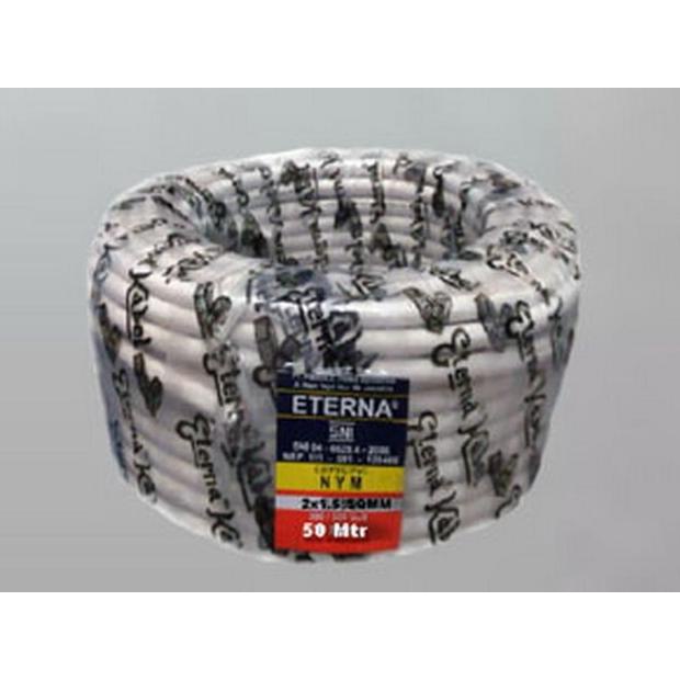 Jual Kabel Listrik NYM 2x1.5 Eterna 50 Meter ORIGINAL | Shopee Indonesia