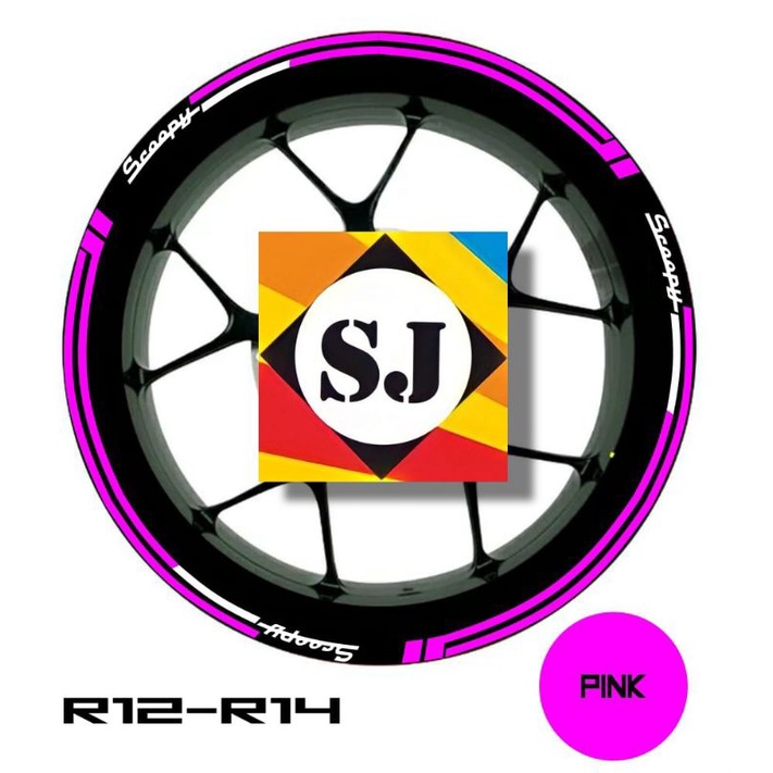 Jual sticker stiker skotlet scotlet Scotlite list velg honda scoopy ...