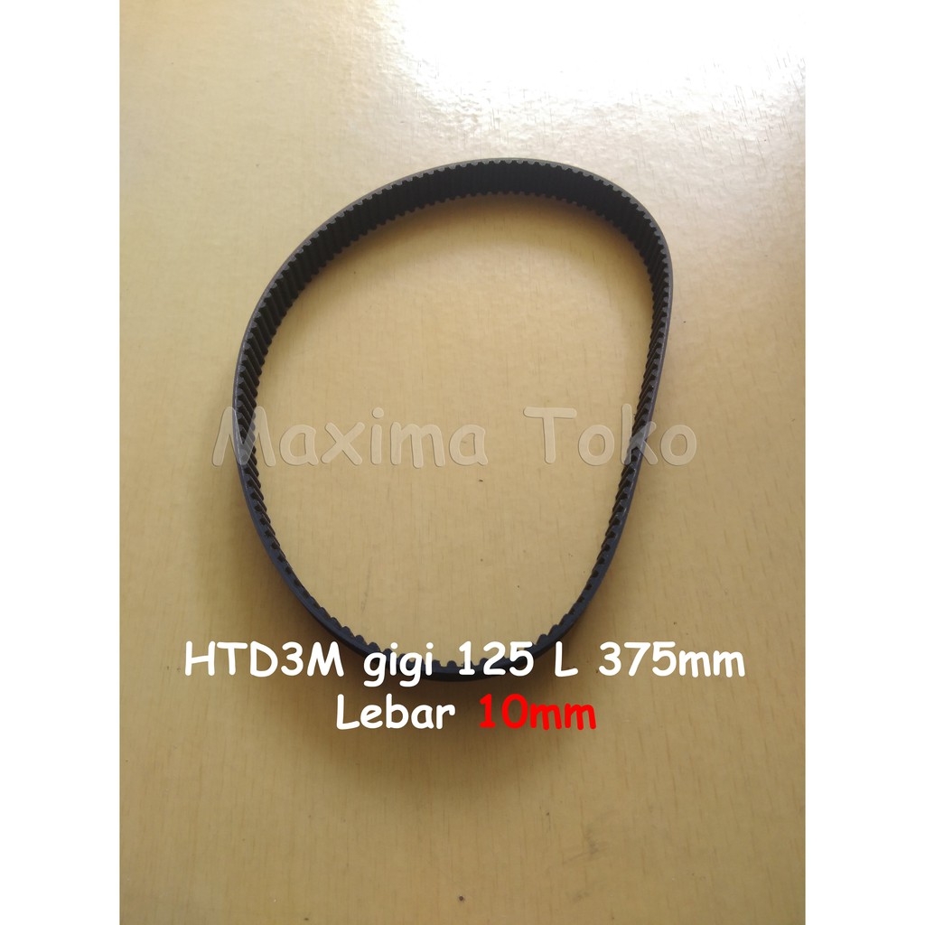 Jual Timing Belt HTD3M gigi 125 L 375 mm Close loop Lebar 10mm HTD 3M ...