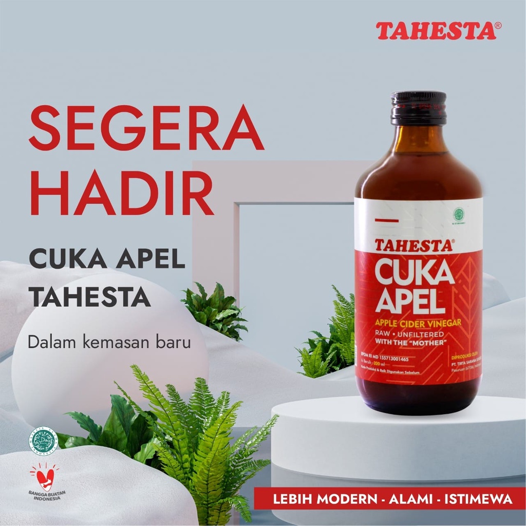 Jual Cuka Apel Tahesta 320ml Kemasan Baru | Shopee Indonesia