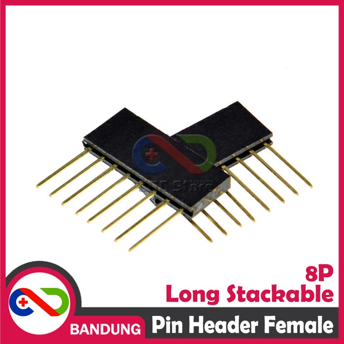 Jual 7450 [Cnc] Pin Header Female 8 8P 10Mm Long Stackable For Arduino ...