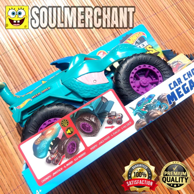 Jual HOTWHEELS MONSTER TRUCKS JAM CHOMPIN MEGA WREX GIANT SIZE PLAY SET ...