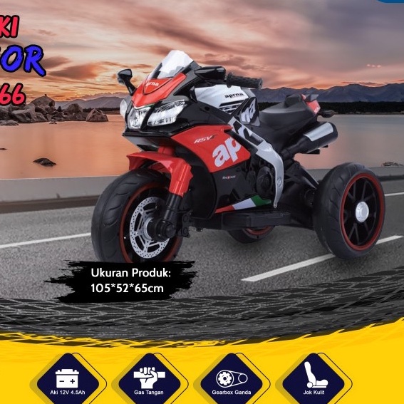 Jual Mainan Anak Motor Motoran AKI WARRIOR -YUKITA 666 Maenan Motor ...