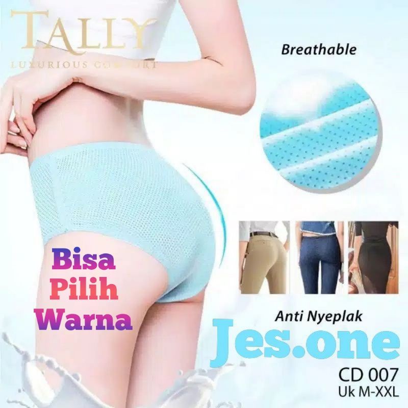 Jual TALLY 007 CD Celana Dalam Wanita Seamless Berpori Tanpa Jahitan sz M - XXL | Shopee Indonesia