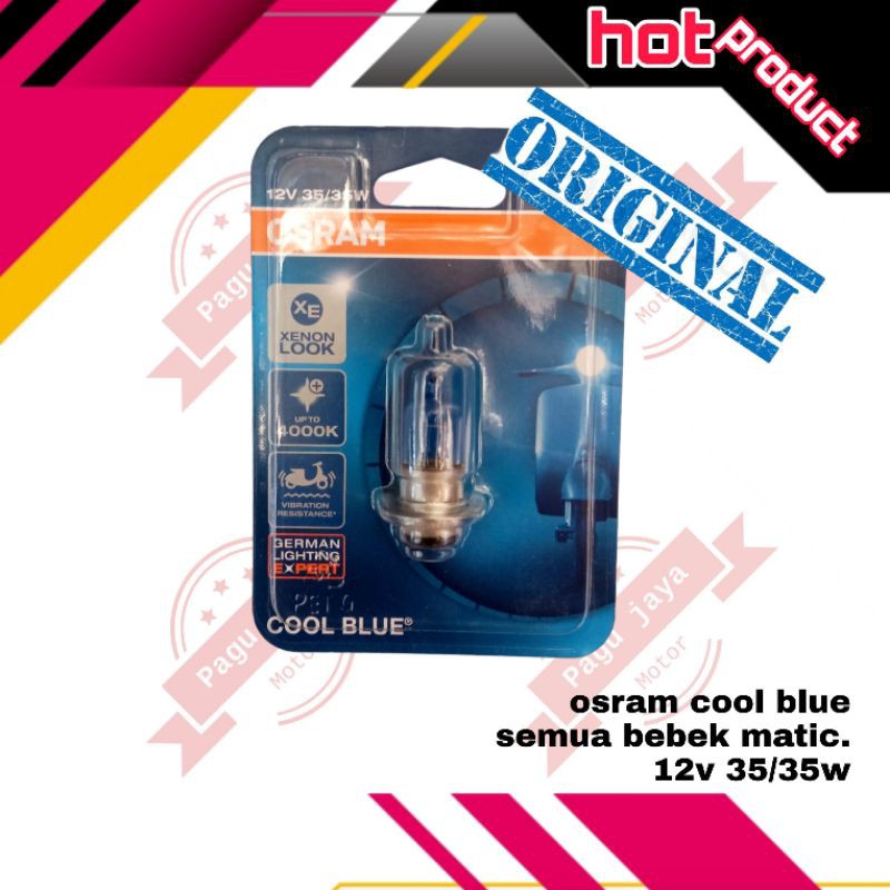 Jual Dop bohlam lampu depan bebek h6 warna cool blue 12v 35/35W | Shopee Indonesia