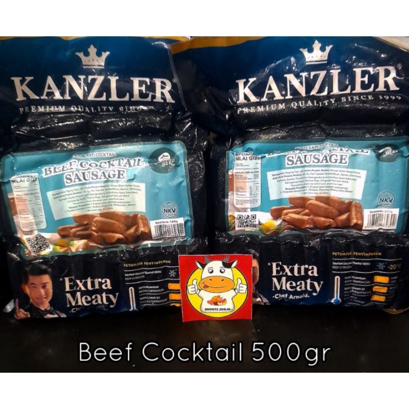 Jual KANZLER SOSIS BEEF COCKTAIL SAUSAGE 500GR - BRONTZ JOGJA | Shopee ...