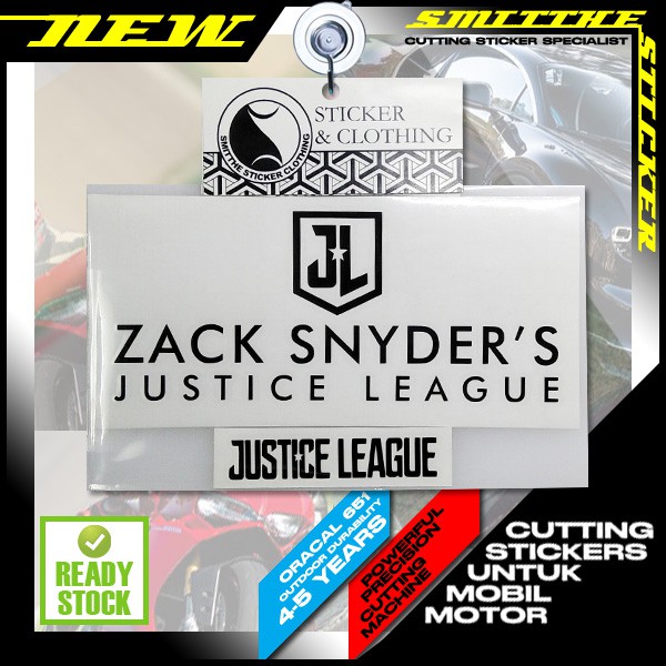 Jual Stiker Zack Snyder's Justice League snyder Logo Cutting Sticker ...