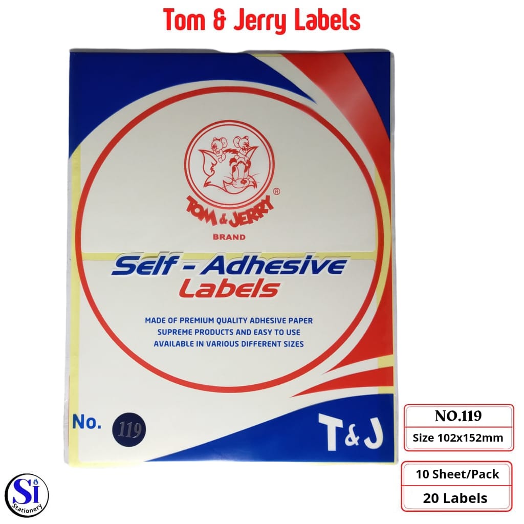 Jual Tom & Jerry Label Ukuran Besar/Label Ukuran Lebar No.119,120 | Shopee Indonesia