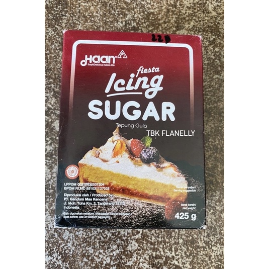 Jual Haan fiesta icing sugar 425gr | Shopee Indonesia
