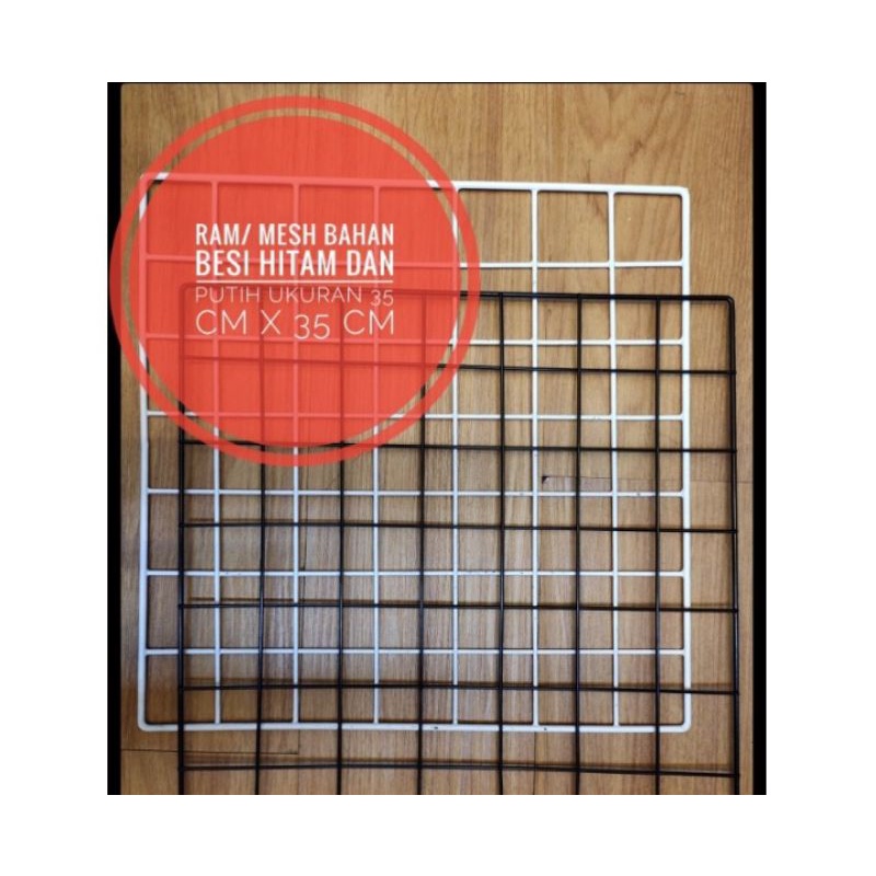 Jual Jaring Ram Dinding 35x35cm Rak Gantungan aksesoris wire grid ...