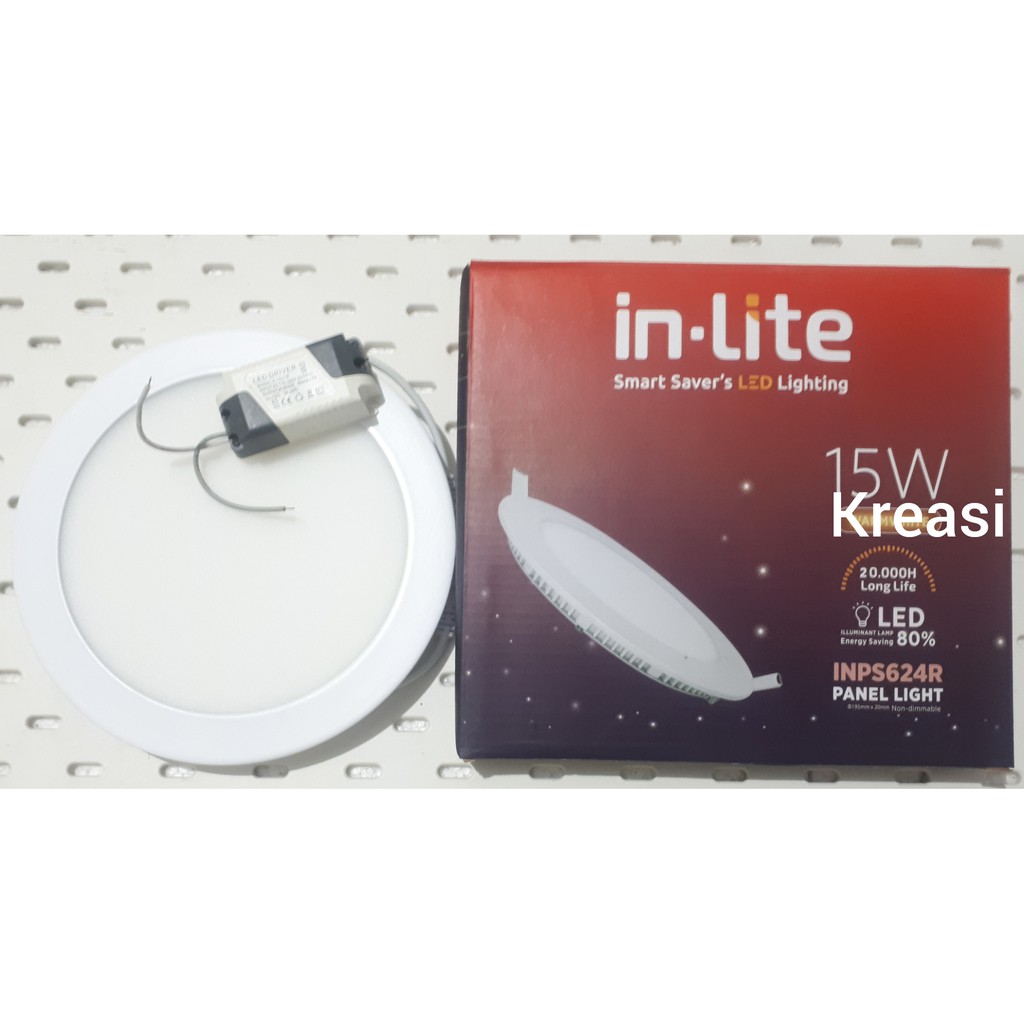 Jual LAMPU LED PANEL LIGHT INBOW 15W / 15 WATT IN-LITE INPS624R ...