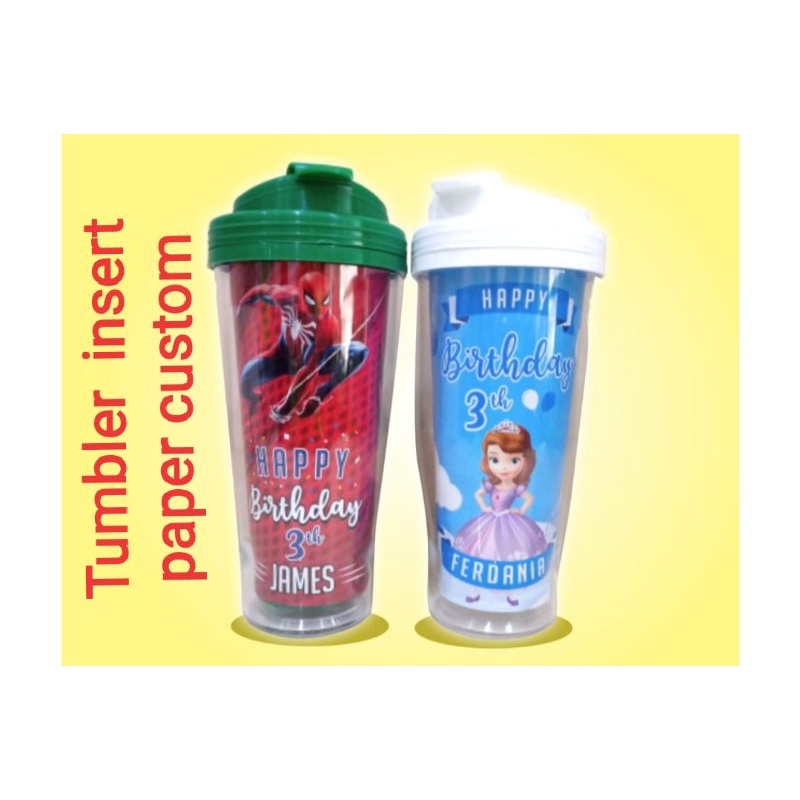 Jual Tumbler insert paper custom | Shopee Indonesia