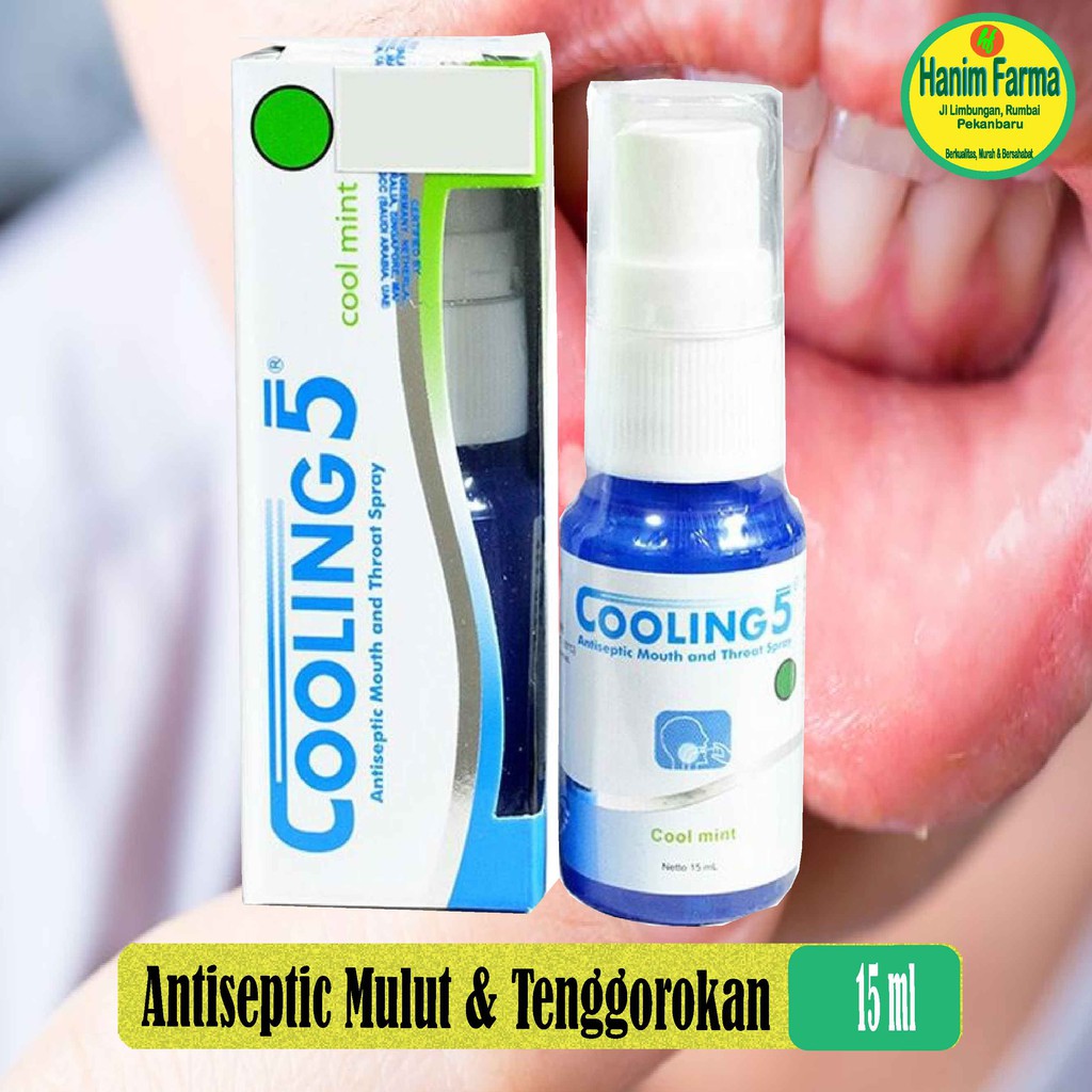 Jual Cooling 5 Antiseptic Mulut, obat Sariawan, 15 ml | Shopee Indonesia