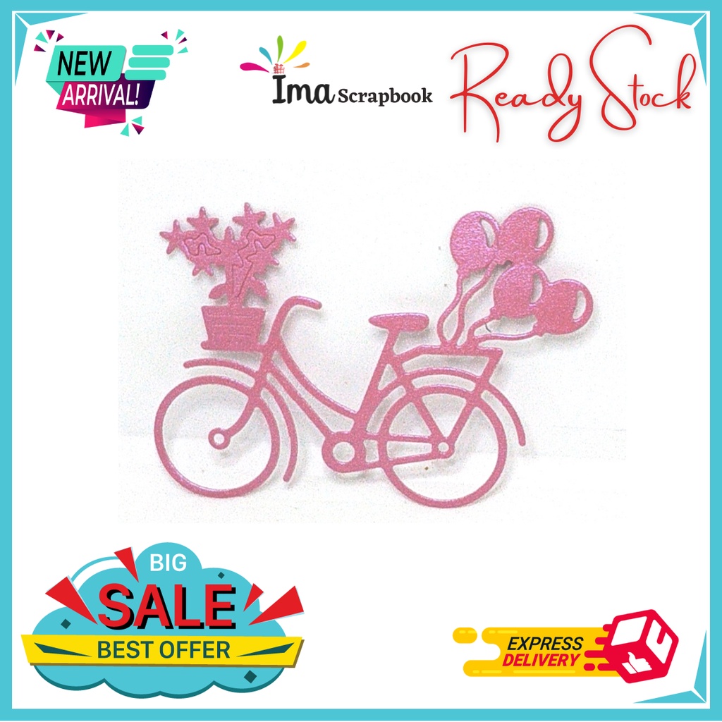Jual Bentuk Sepeda #2A Scrapbook Paper cut Paper craft Kerajinan kertas ...