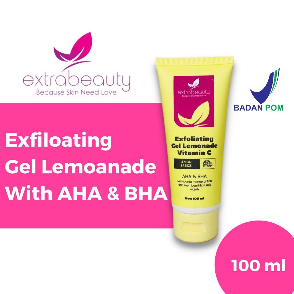 Jual Extrabeauty Exfoliating Gel Lemonade Vitamin C With AHA & BHA - Peeling Gel Exfoliasi ...